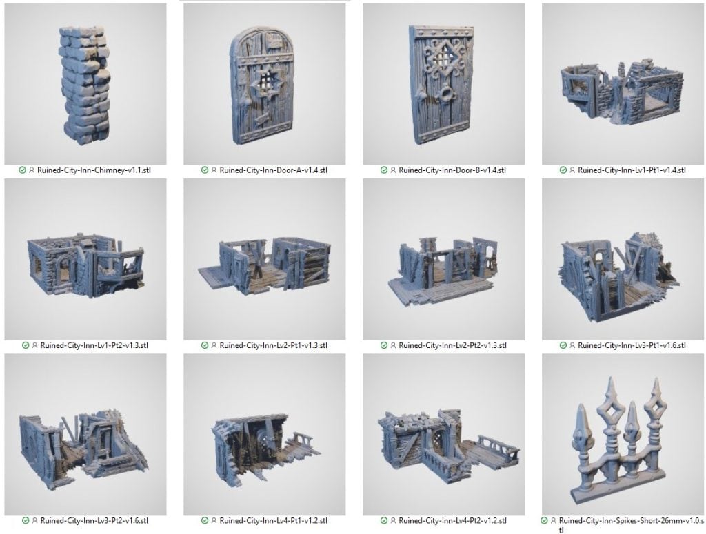 Ruined City Inn - Printable Scenery