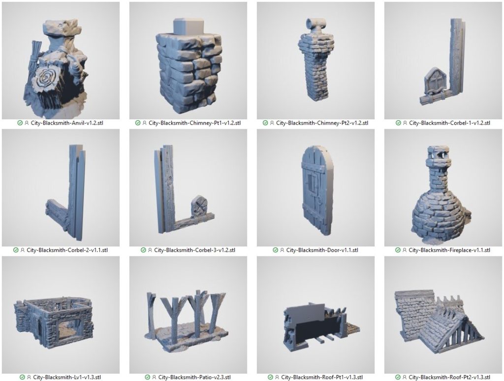 City Blacksmith - Printable Scenery