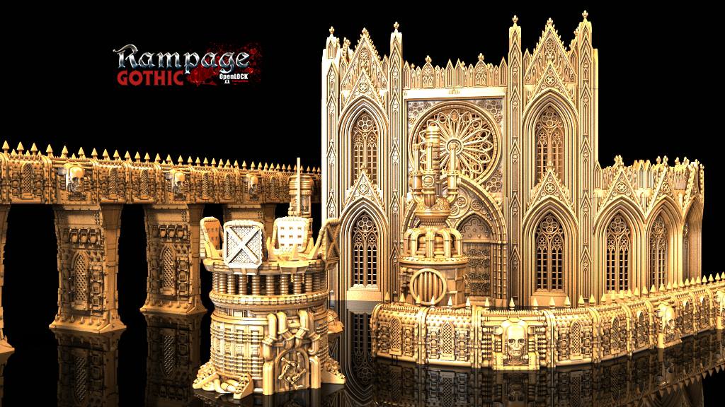 Rampage Gothic STL Files - www.printablescenery.com