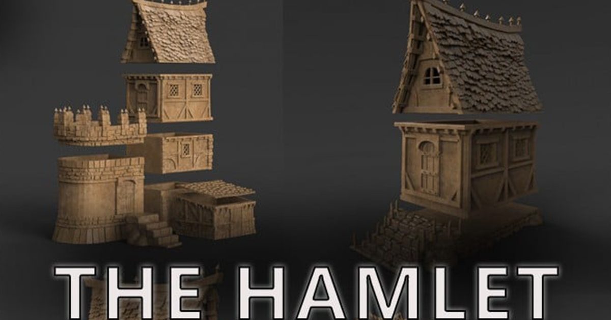 Hamlet STL Files - www.printablescenery.com