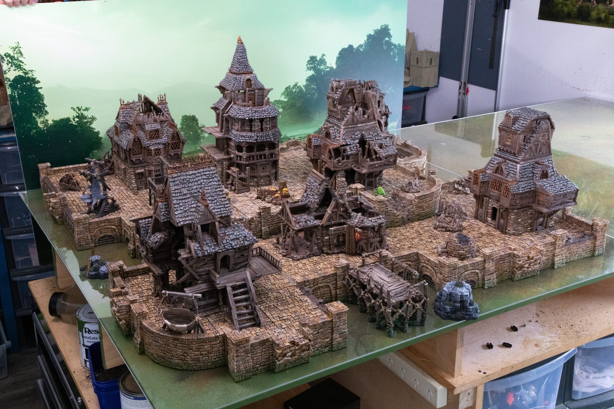 Building a modular Ramshackle board for gaming - Printable Scenery