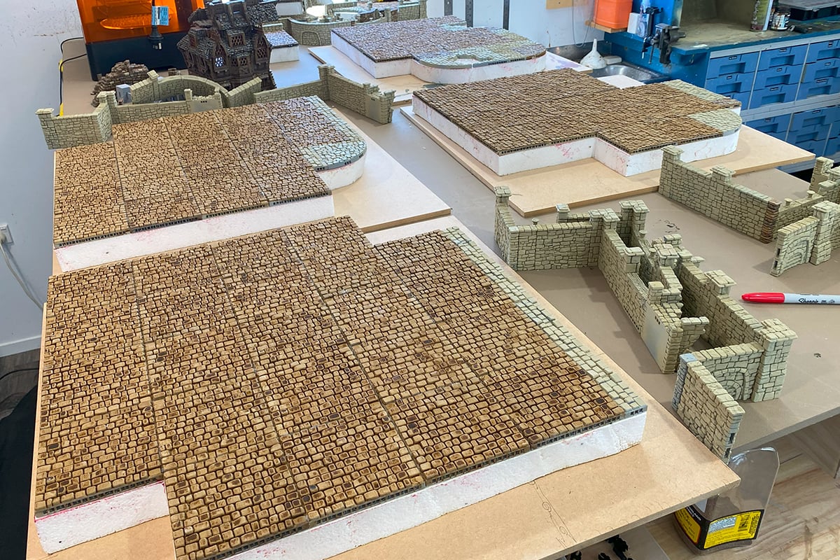 Building a modular Ramshackle board for gaming - Printable Scenery