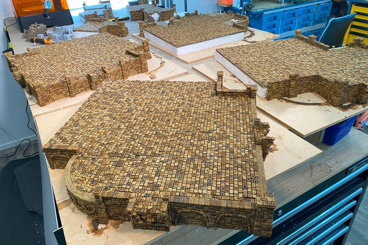 Building a modular Ramshackle board for gaming - Printable Scenery