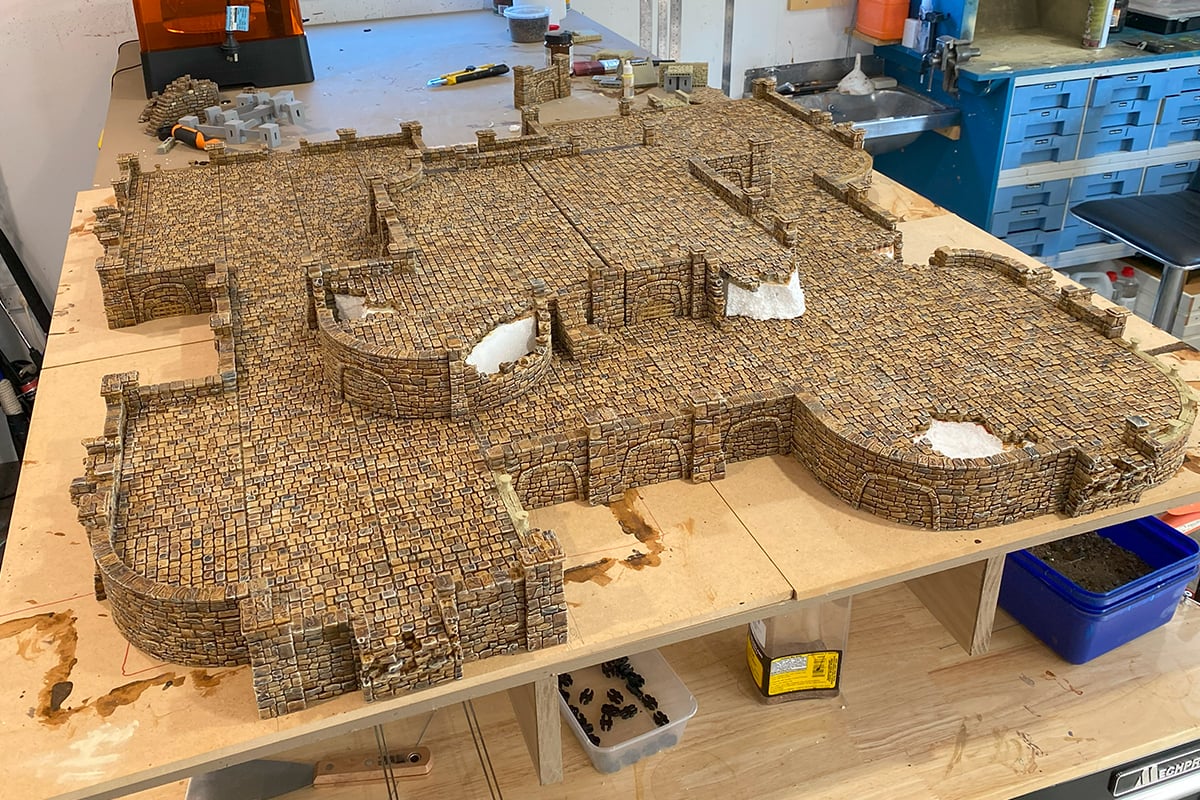 Building a modular Ramshackle board for gaming - Printable Scenery