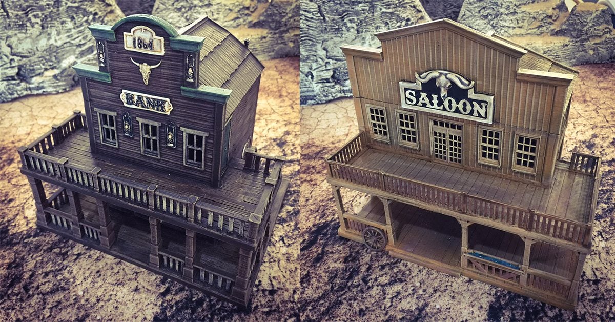 Wild West terrain - Printable Scenery