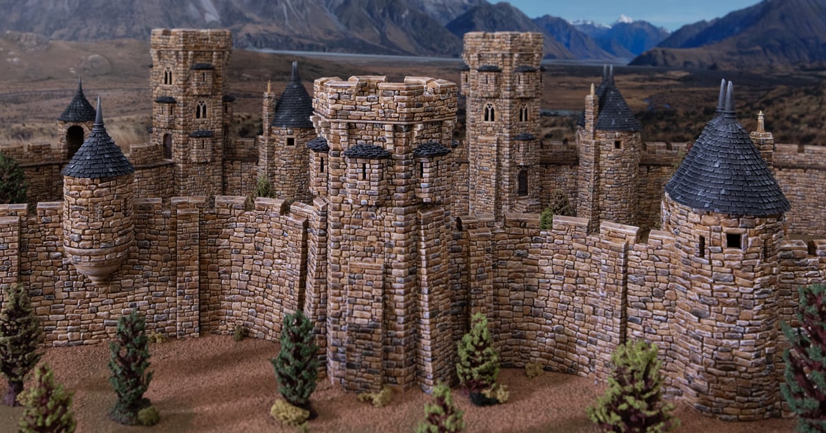 Castle Keep Tower - Printable Scenery