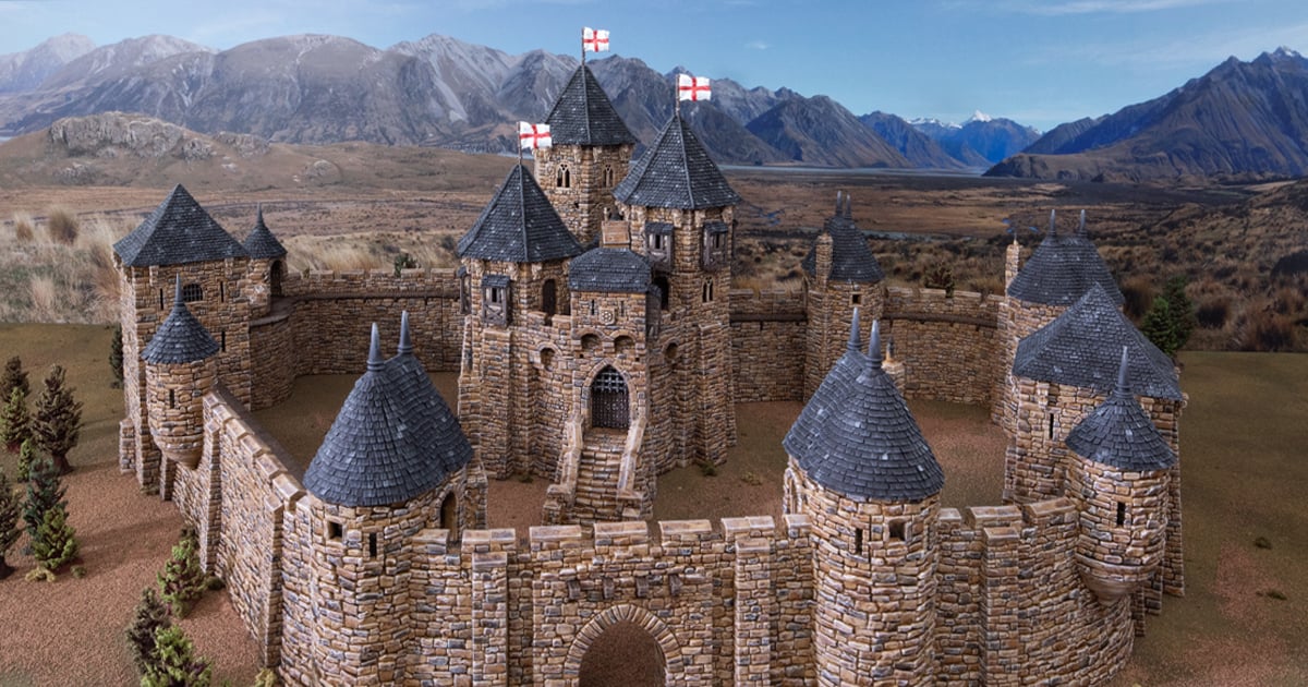 Round Keep - Printable Scenery