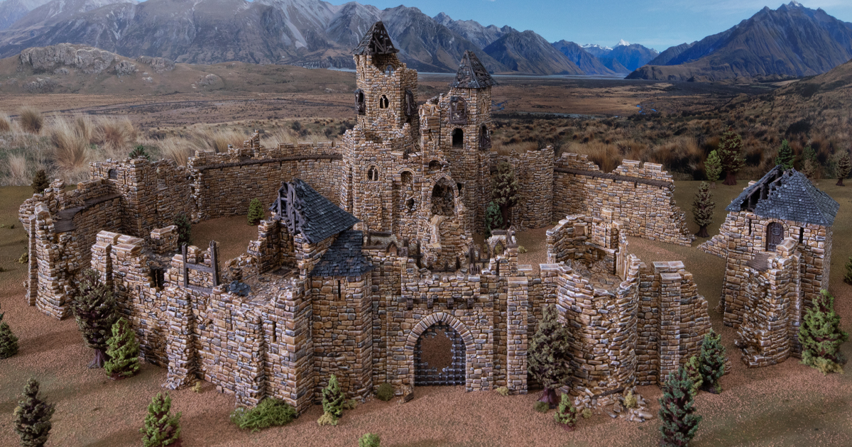 Ruined Kings Keep - Printable Scenery