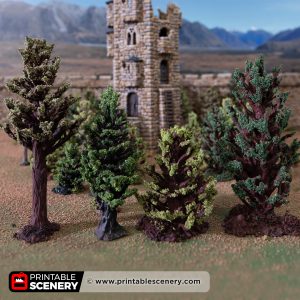 Pine Trees - Printable Scenery