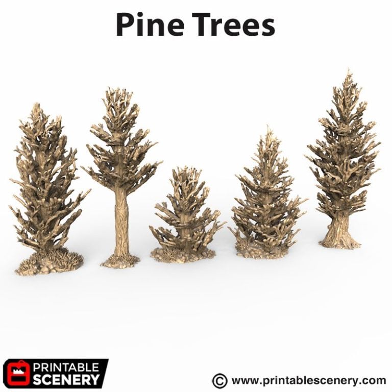 Pine Trees - Printable Scenery