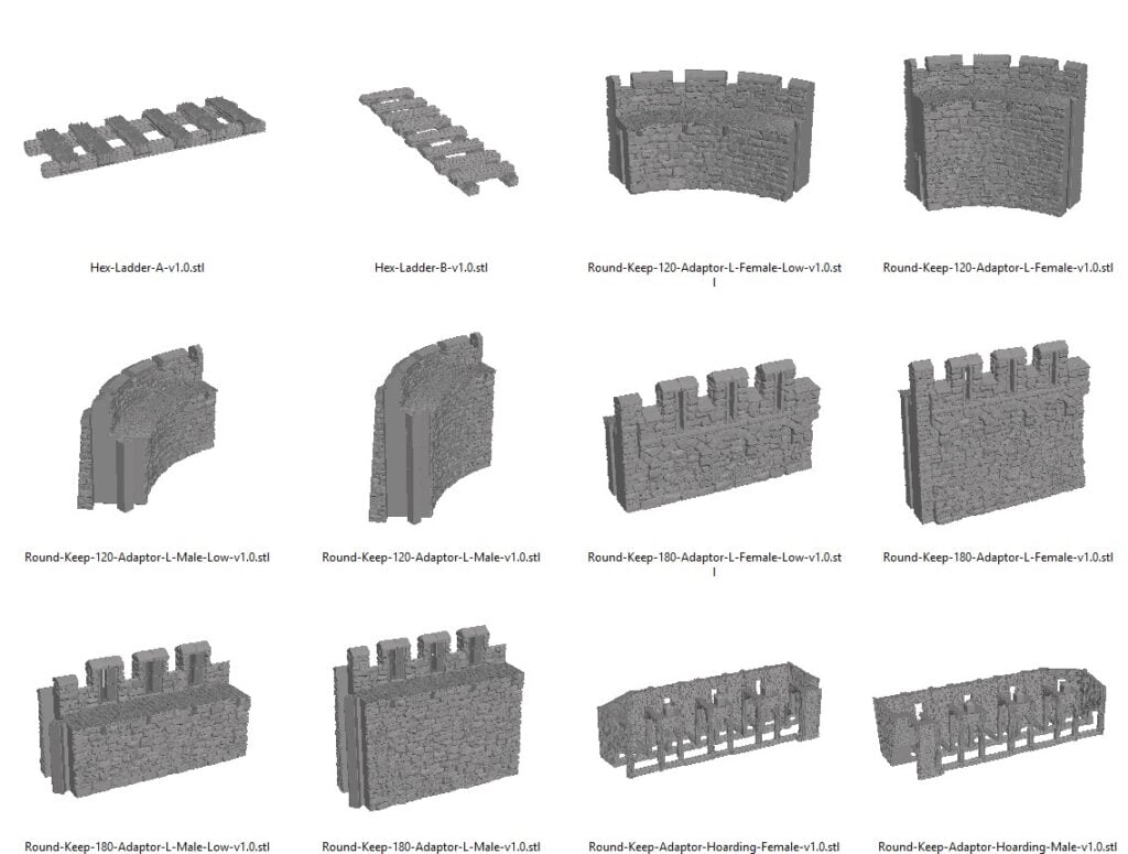 Round Keep - Printable Scenery