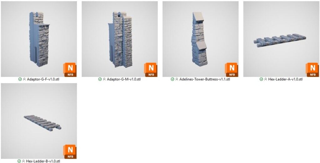 Hex Castle Adeline Tower - Printable Scenery