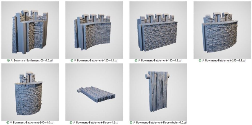 Bowmans Battlement - Printable Scenery