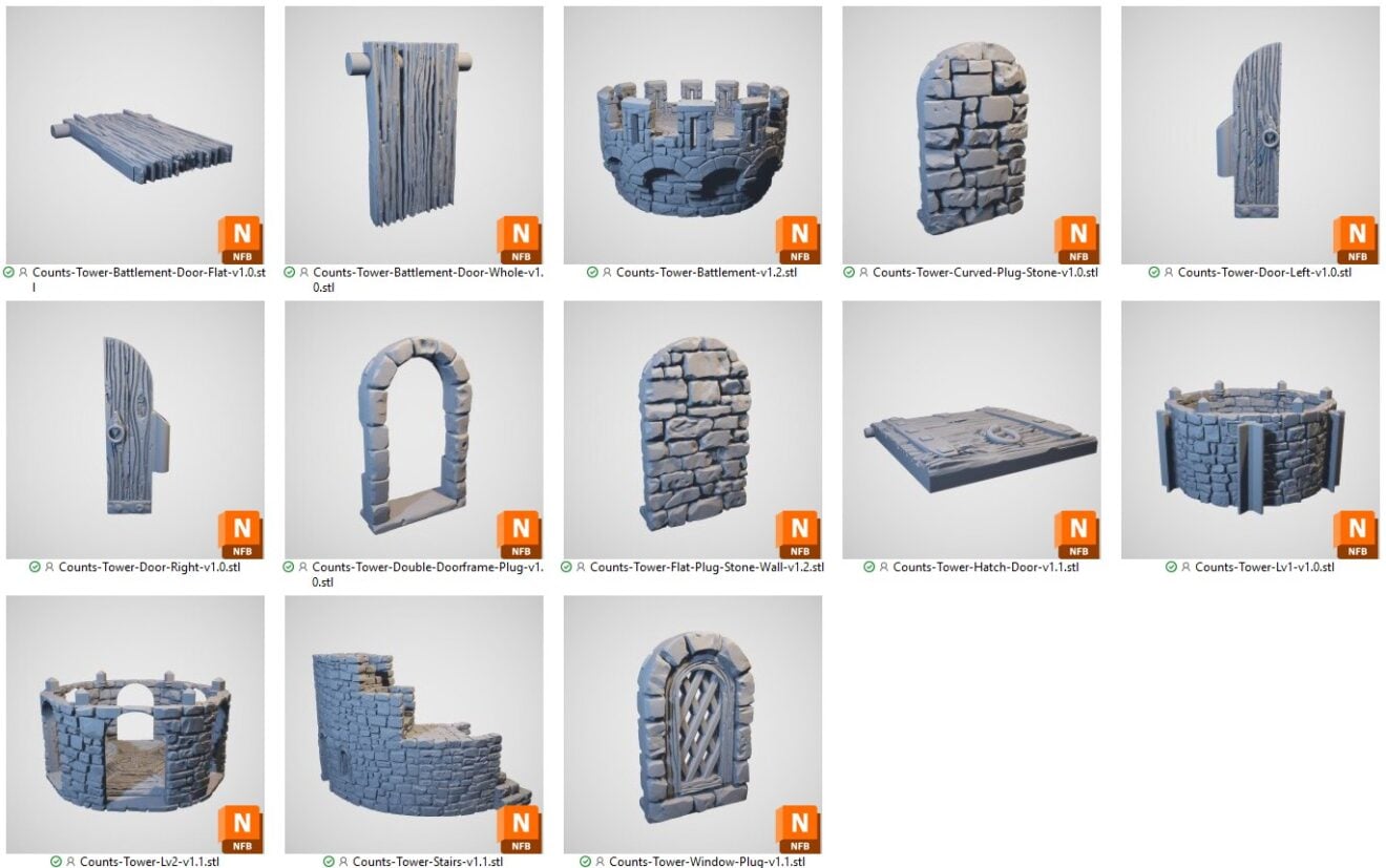 The Counts Tower - Printable Scenery