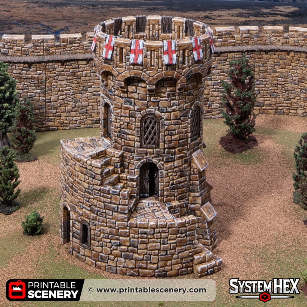 Castles, Keeps & Citadels STL Files - www.printablescenery.com