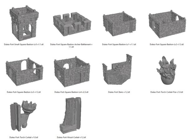 Duke's Fort - Printable Scenery