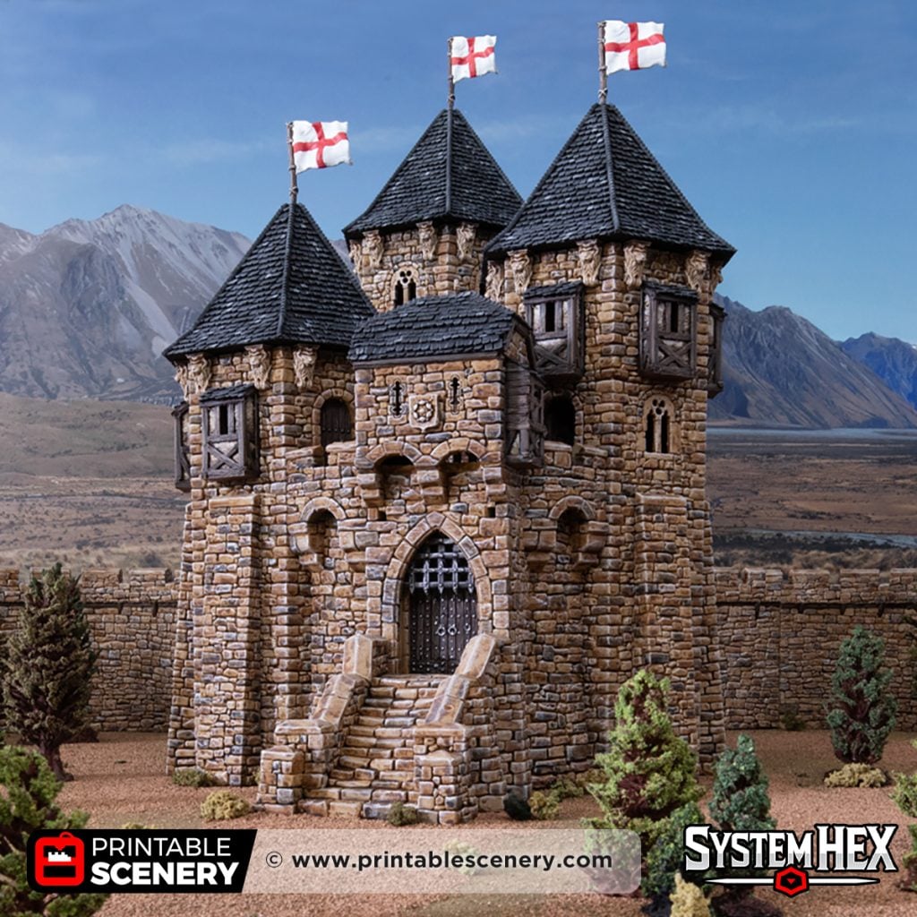 Castles, Keeps & Citadels STL Files - www.printablescenery.com