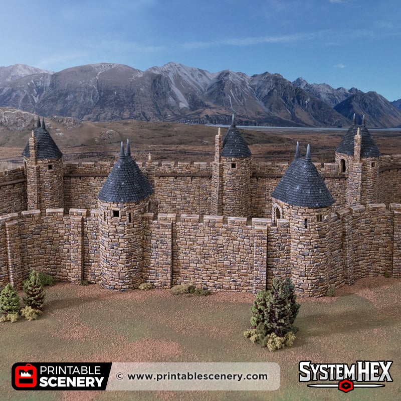 Castles, Keeps & Citadels STL Files - www.printablescenery.com