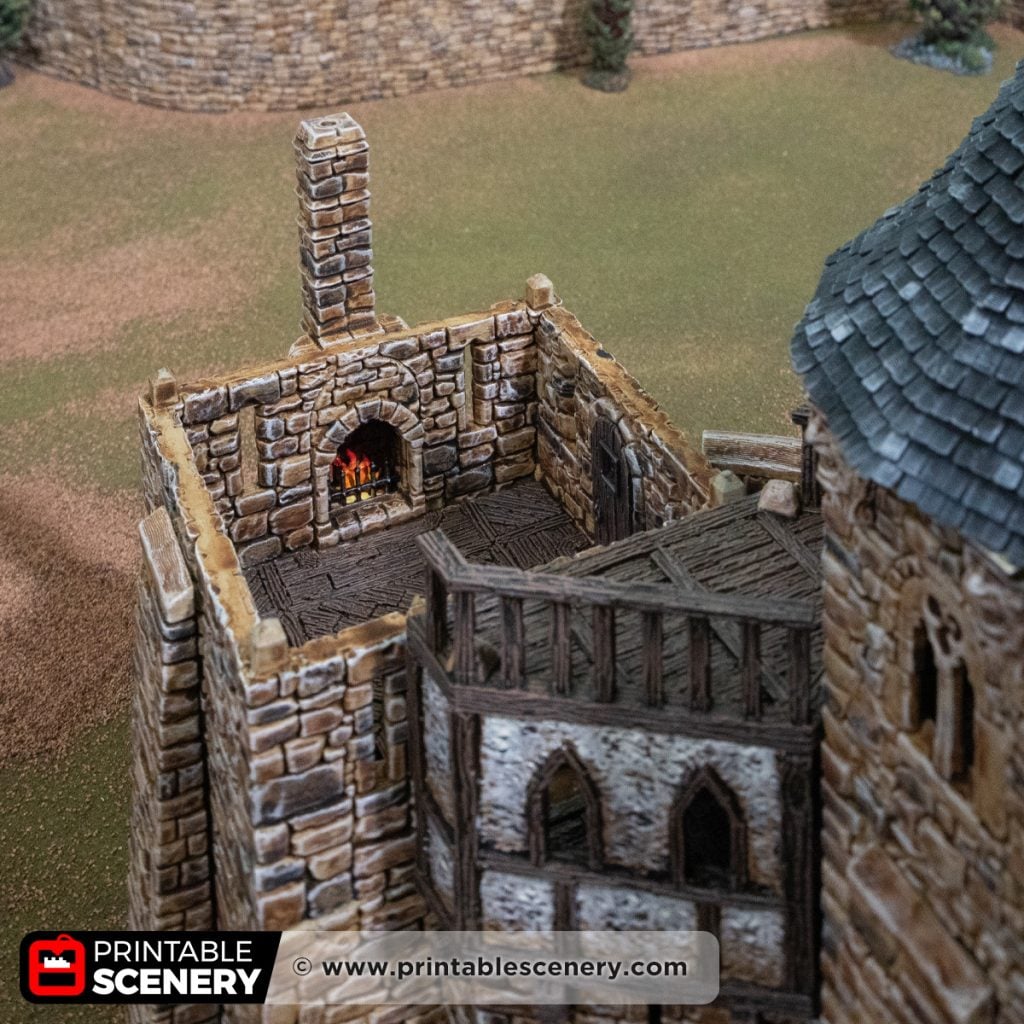 HEX Castle Queens Quarters - Printable Scenery