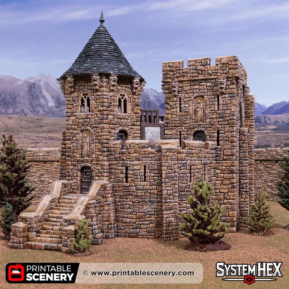 Historic terrain - Printable Scenery