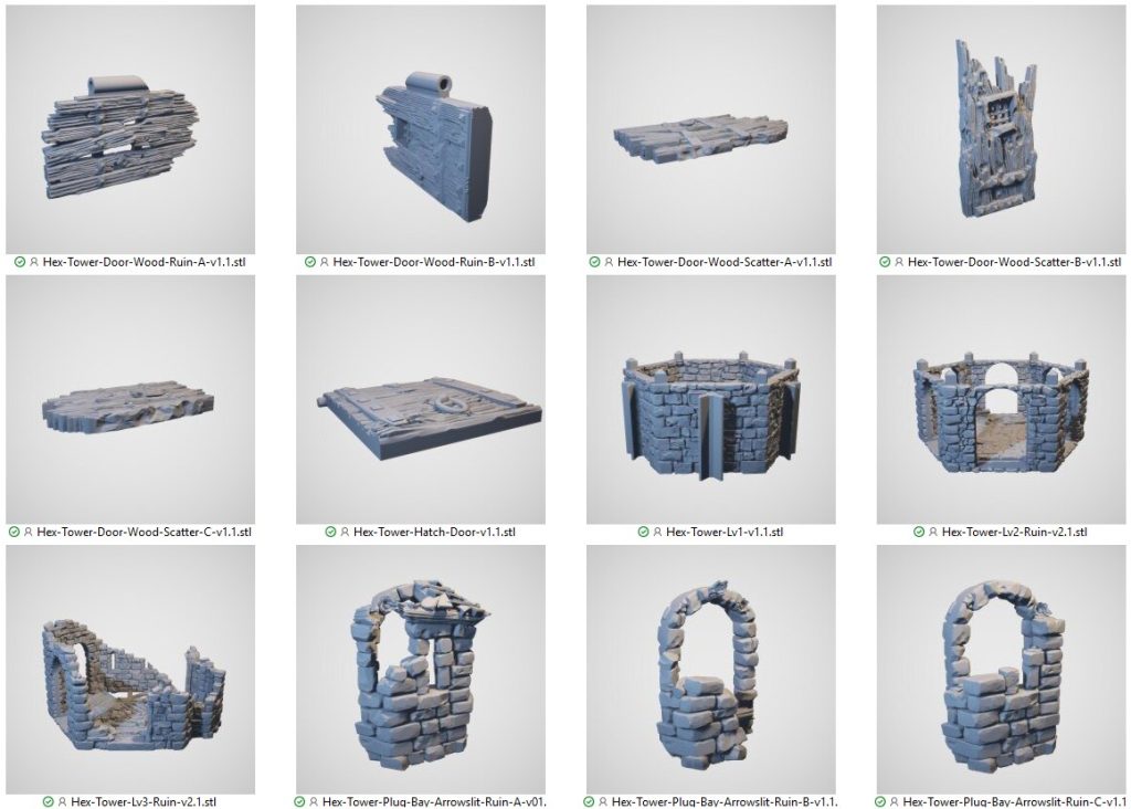 Castle Ruined Keep Tower - Printable Scenery