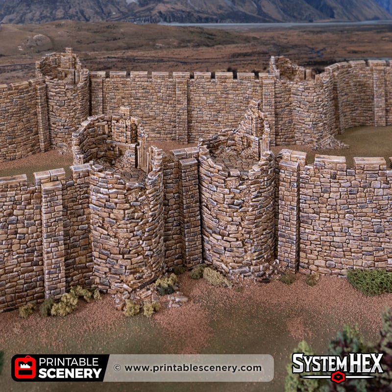 Castles, Keeps & Citadels STL Files - www.printablescenery.com