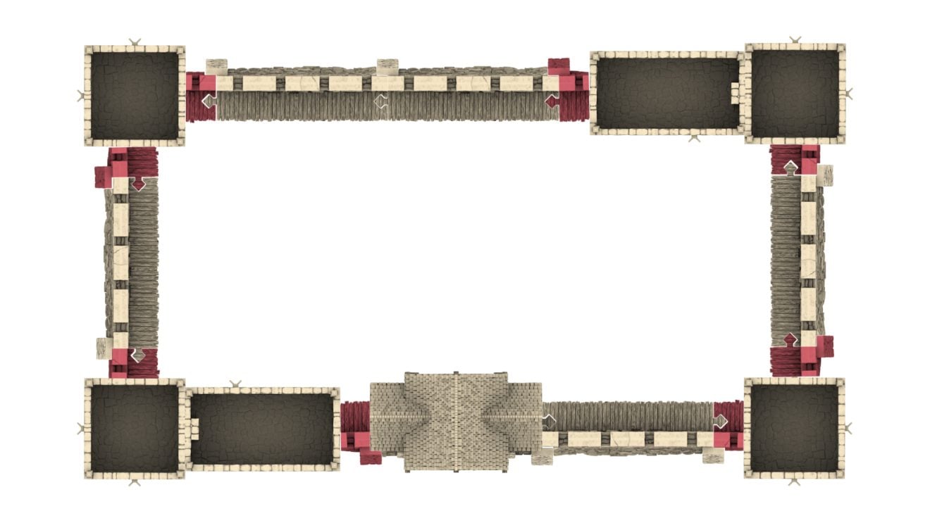 How to build a square castle - Printable Scenery