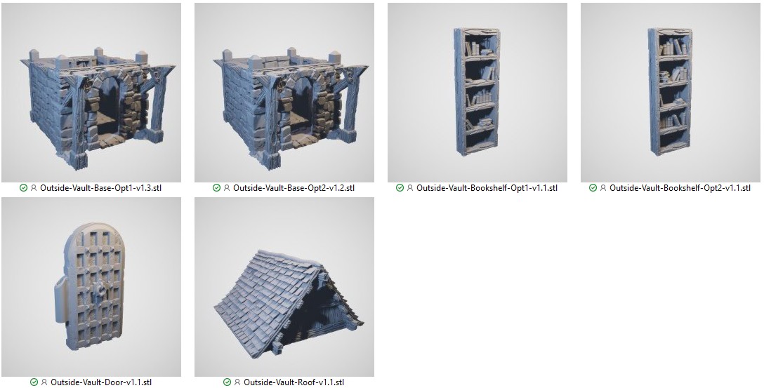 Outside Vault - Printable Scenery