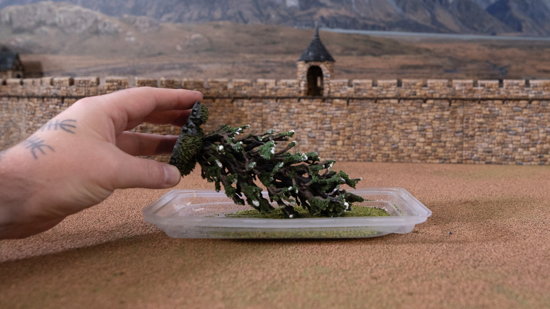 Painting 3D printed Pine Trees - Printable Scenery