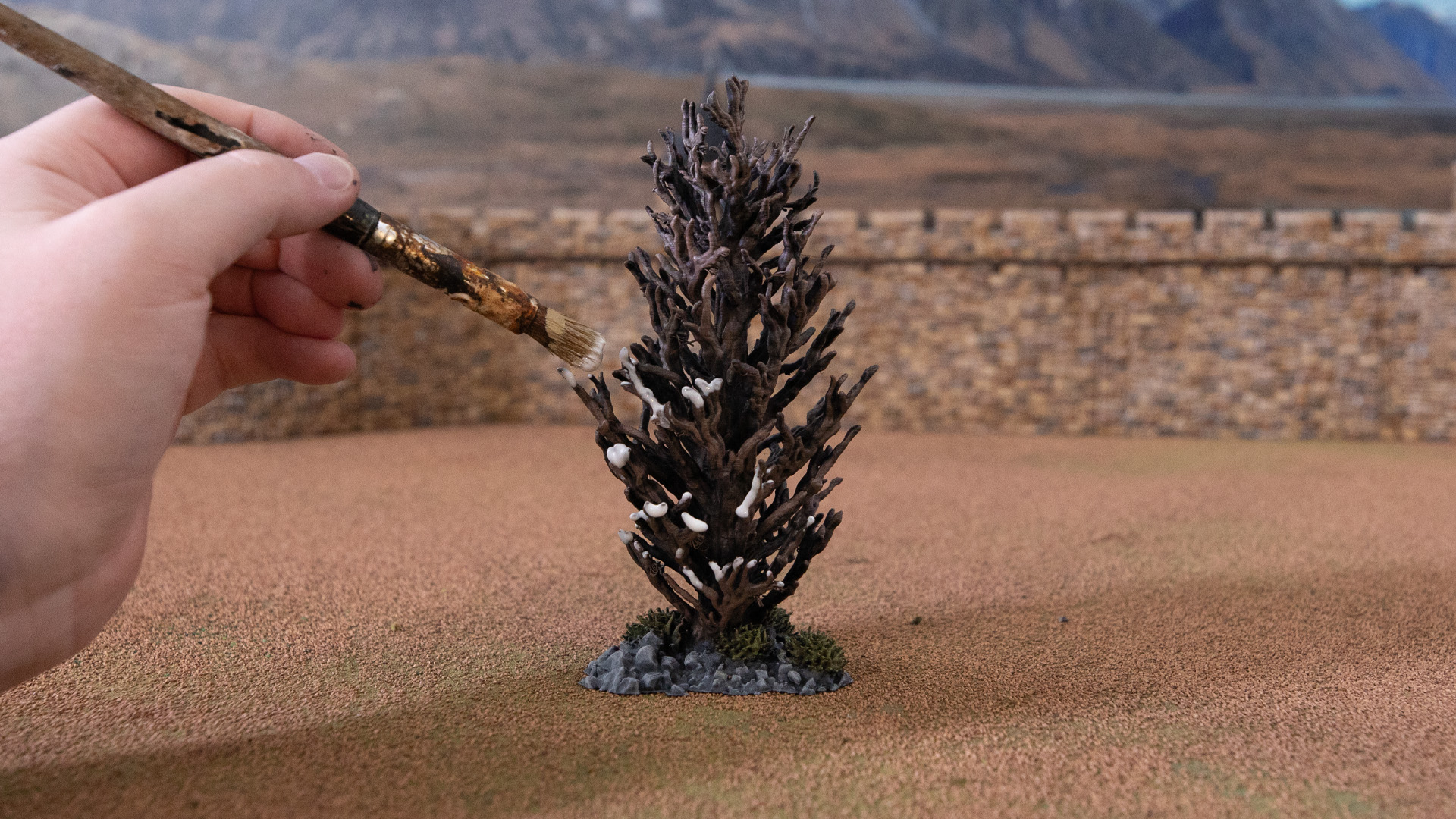 Painting 3D printed Pine Trees - Printable Scenery