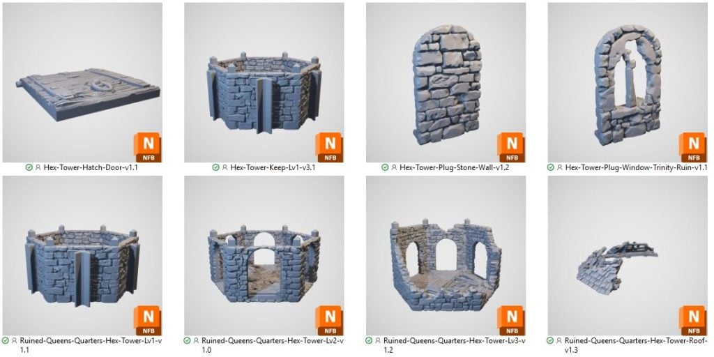 Ruined Queens Quarters - Printable Scenery