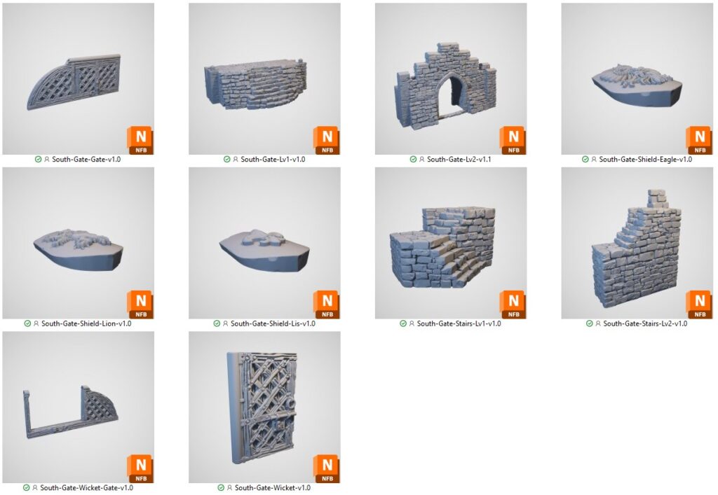 South Gate - Printable Scenery