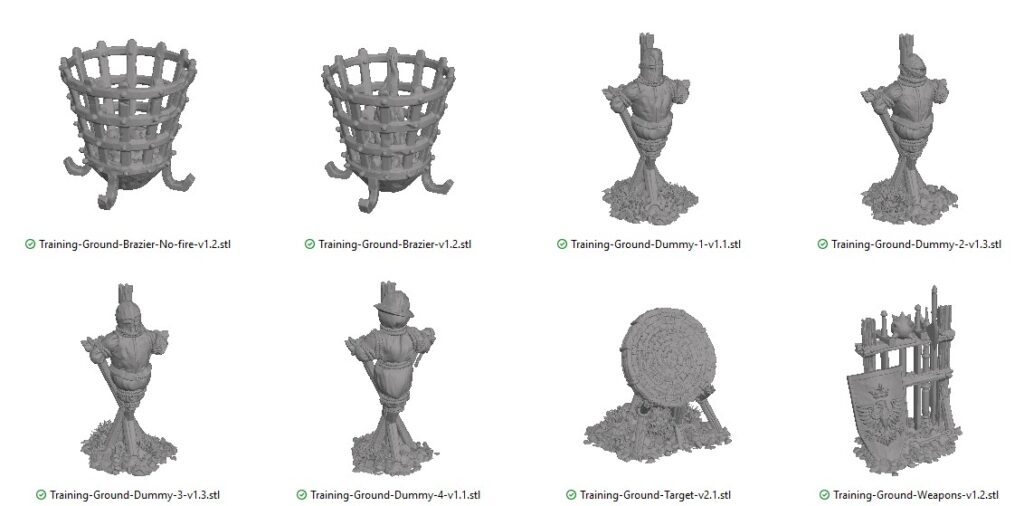 Training Grounds - Printable Scenery