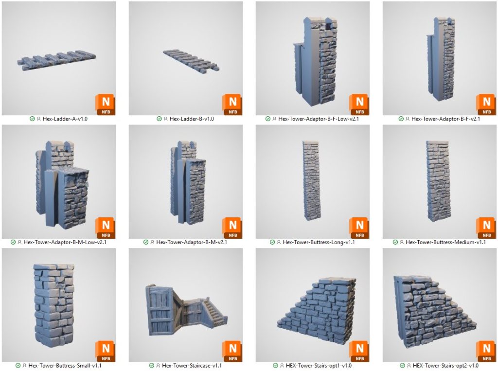 HEX Castle Kings Keep - Printable Scenery