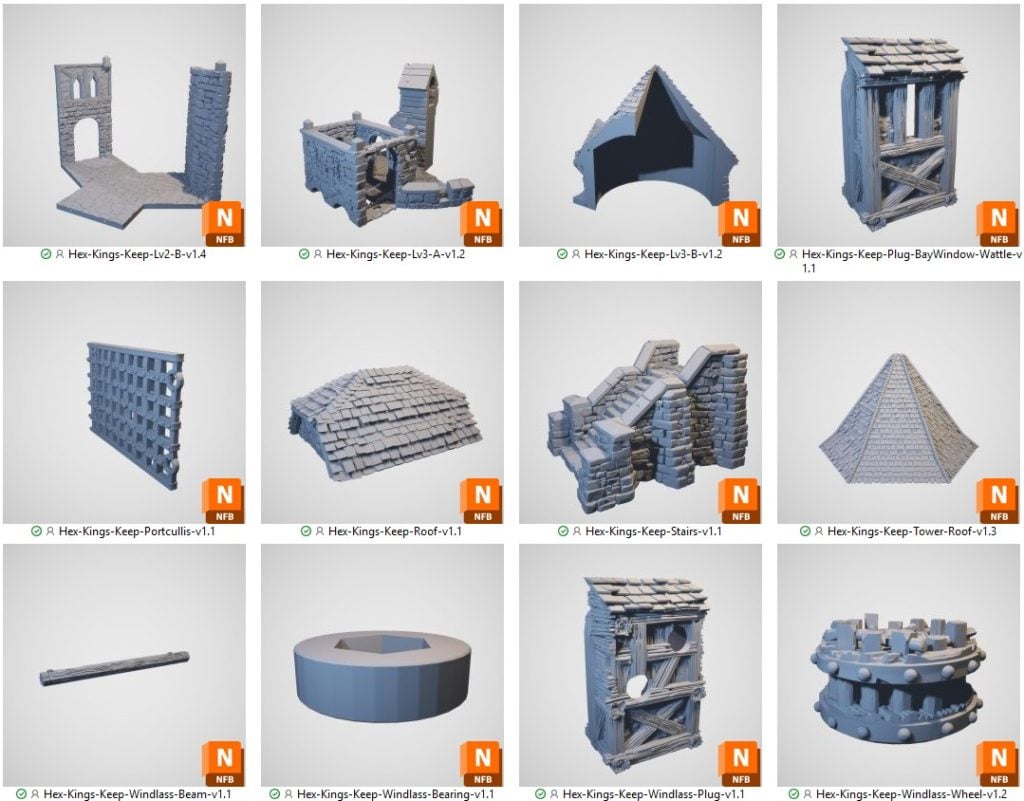 Kings Keep - Printable Scenery