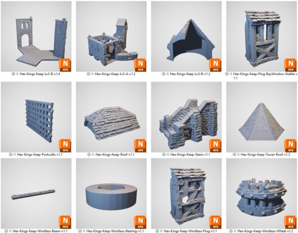 Kings Keep - Printable Scenery