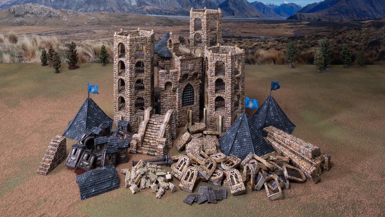 How to assemble the King's Keep - Printable Scenery