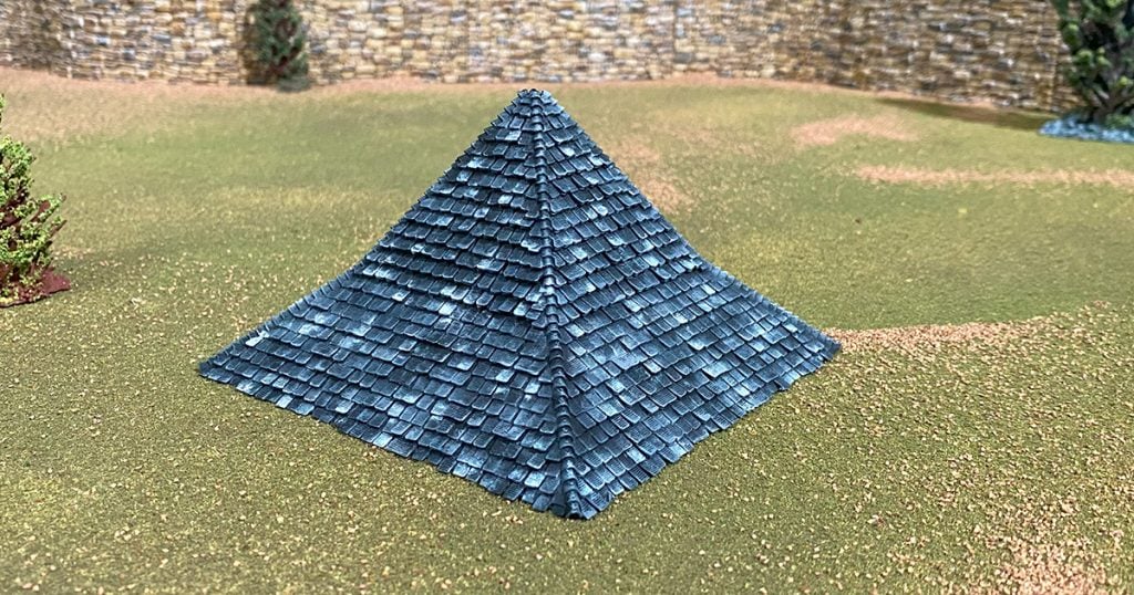 How to paint Wattle & Daub and Roof Tiles - Printable Scenery