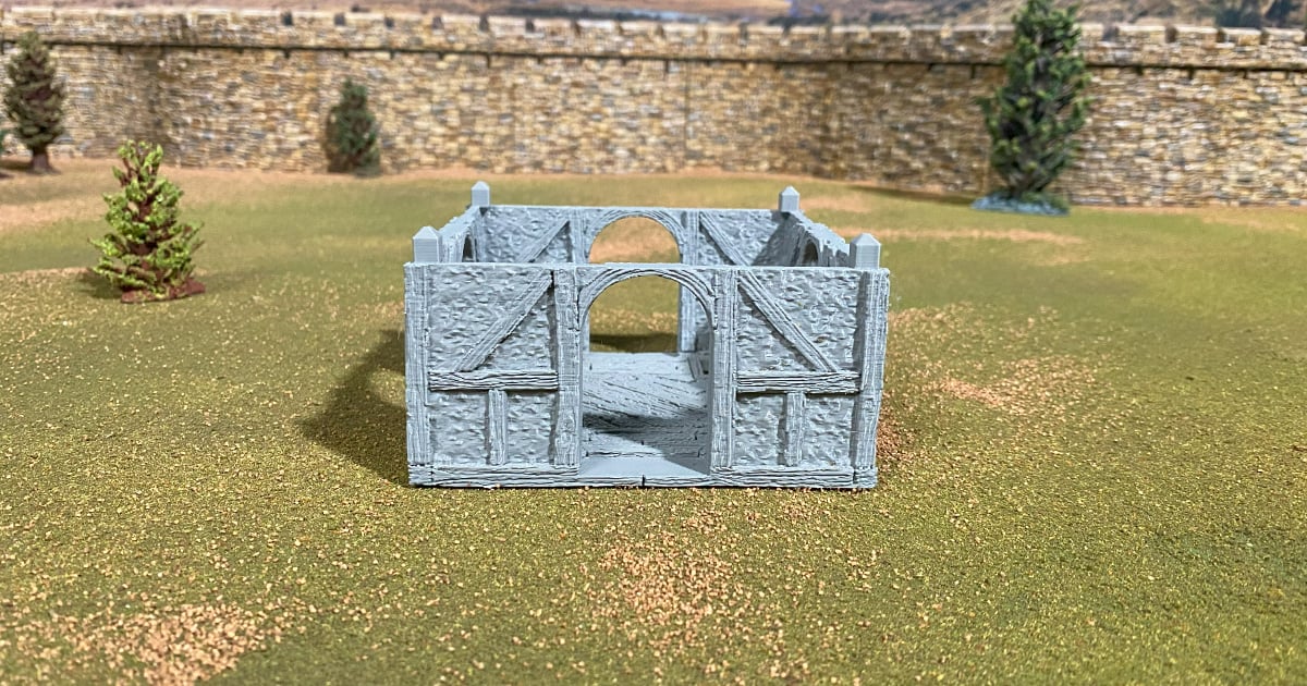 How to paint Wattle & Daub and Roof Tiles - Printable Scenery