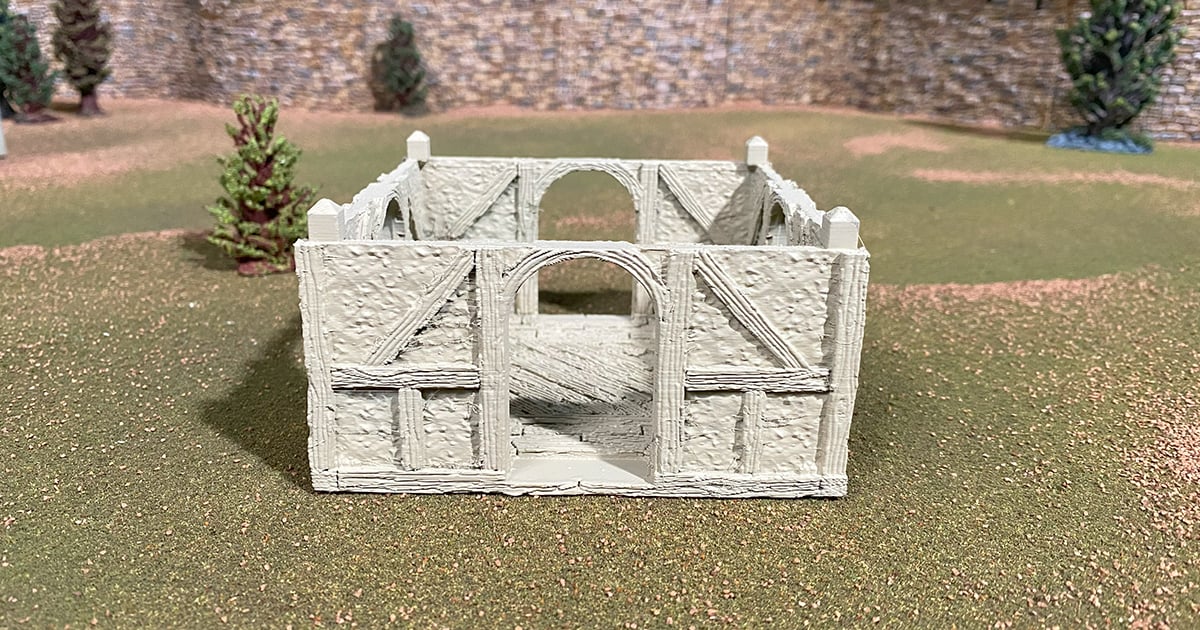 How to paint Wattle & Daub and Roof Tiles - Printable Scenery