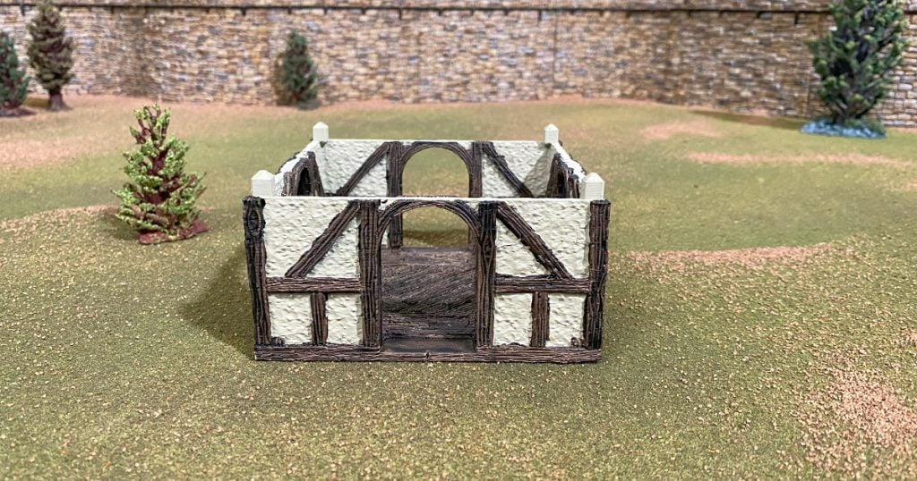 How to paint Wattle & Daub and Roof Tiles - Printable Scenery