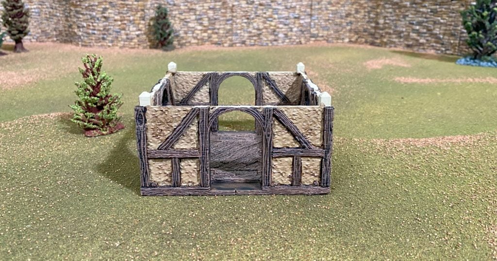 How to paint Wattle & Daub and Roof Tiles - Printable Scenery