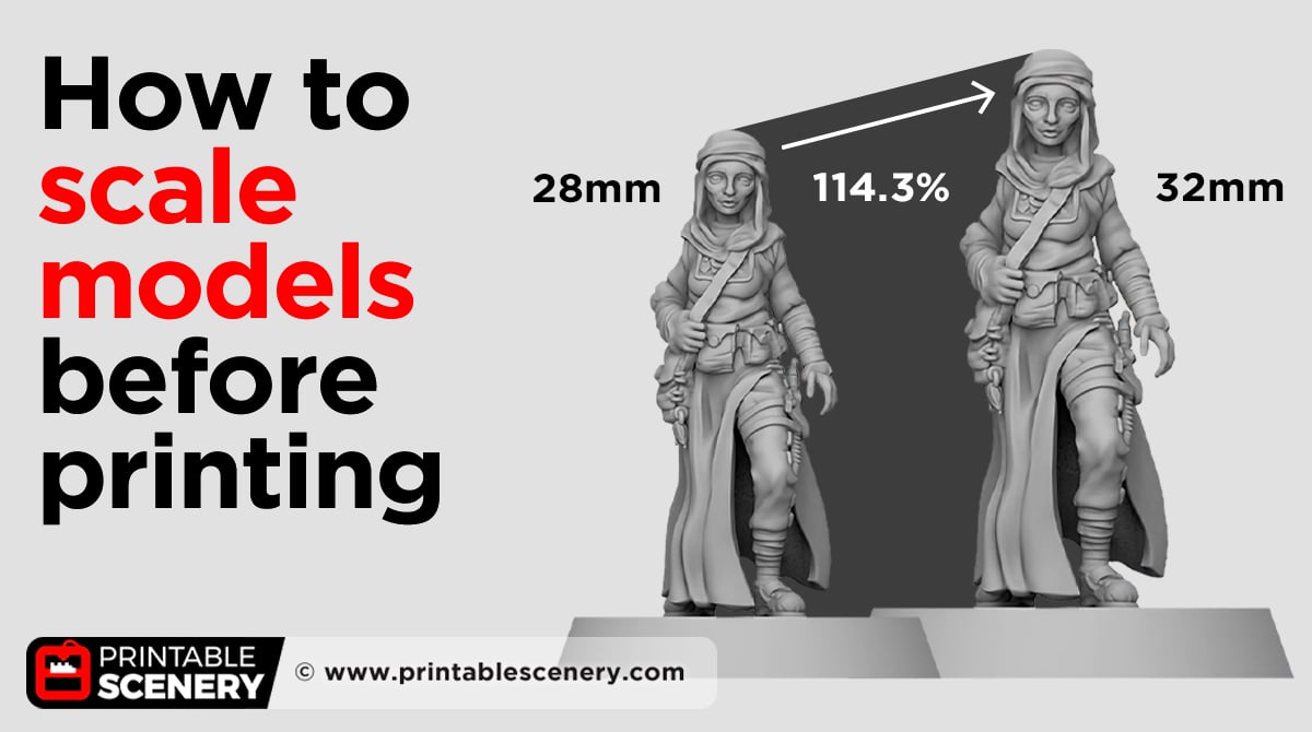 Scaling Printable Scenery Models - Printable Scenery
