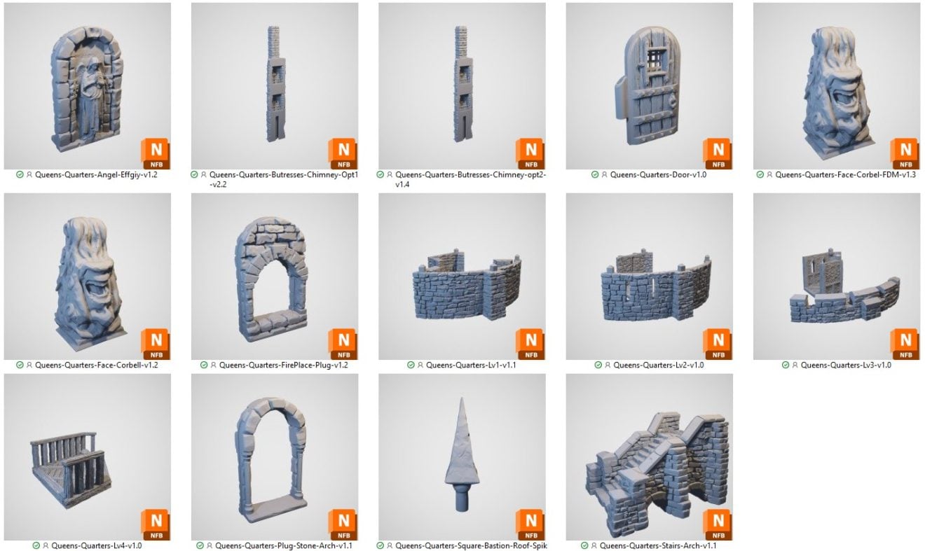 Queens Quarters - Printable Scenery