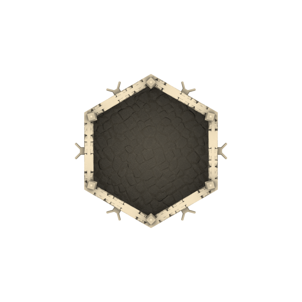 How to build Castle Agnes using HEX template pieces - Printable Scenery