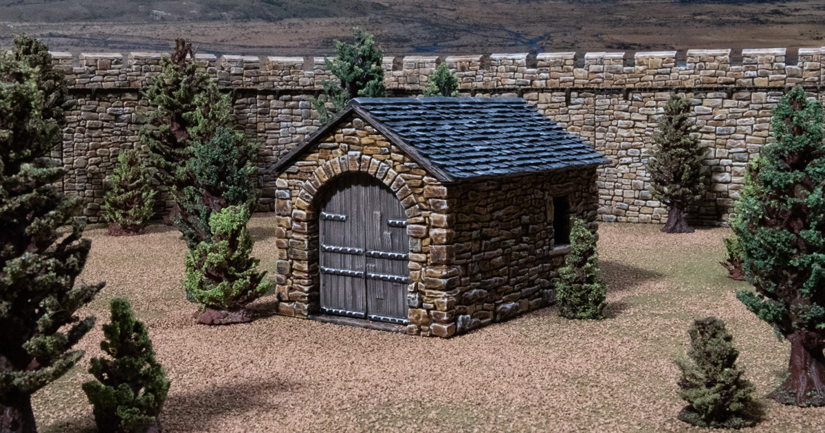 Castle Stone Barn - Printable Scenery