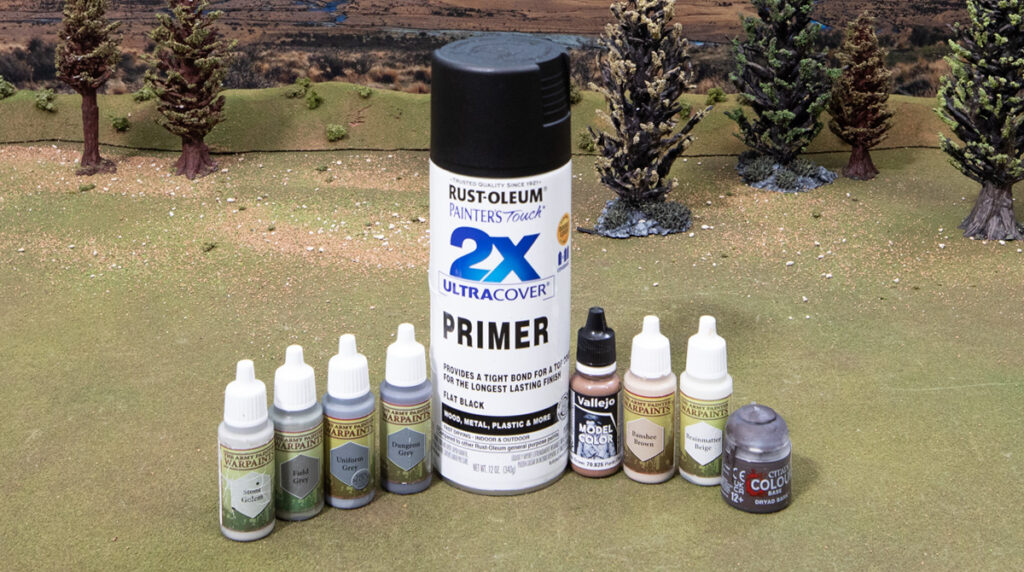 Painting 3D Printed Grey Ruins - Printable Scenery