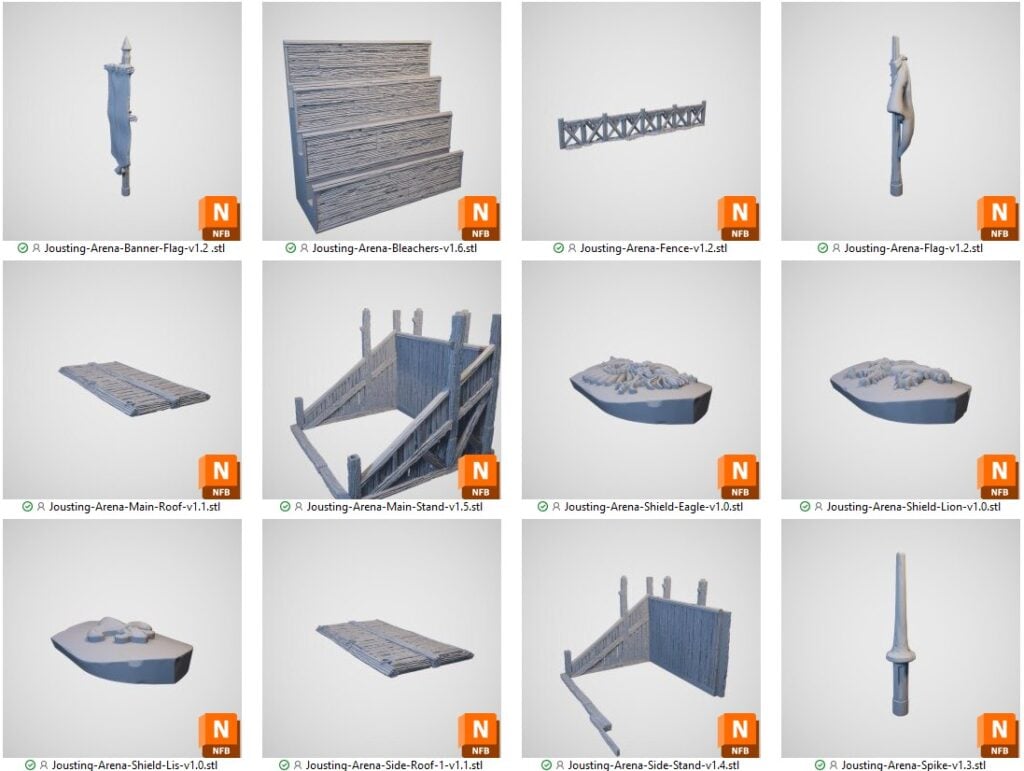 Jousting Arena - Printable Scenery