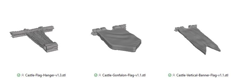 Castle Flags - Printable Scenery