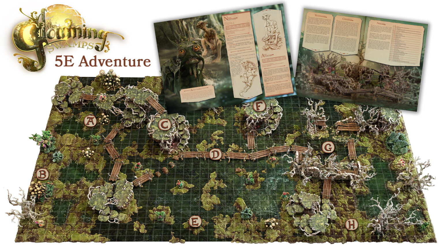 The Gloaming Swamps and Wilderness Campaign - Printable Scenery